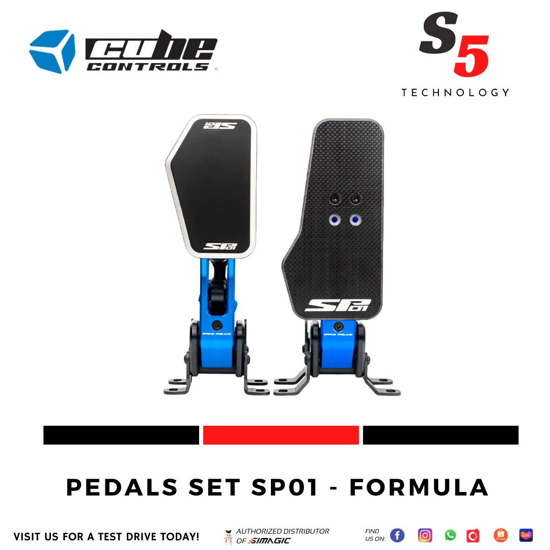 CUBE CONTROL Pedals Set SP01 - Formula / sim racing pedals / racing ...