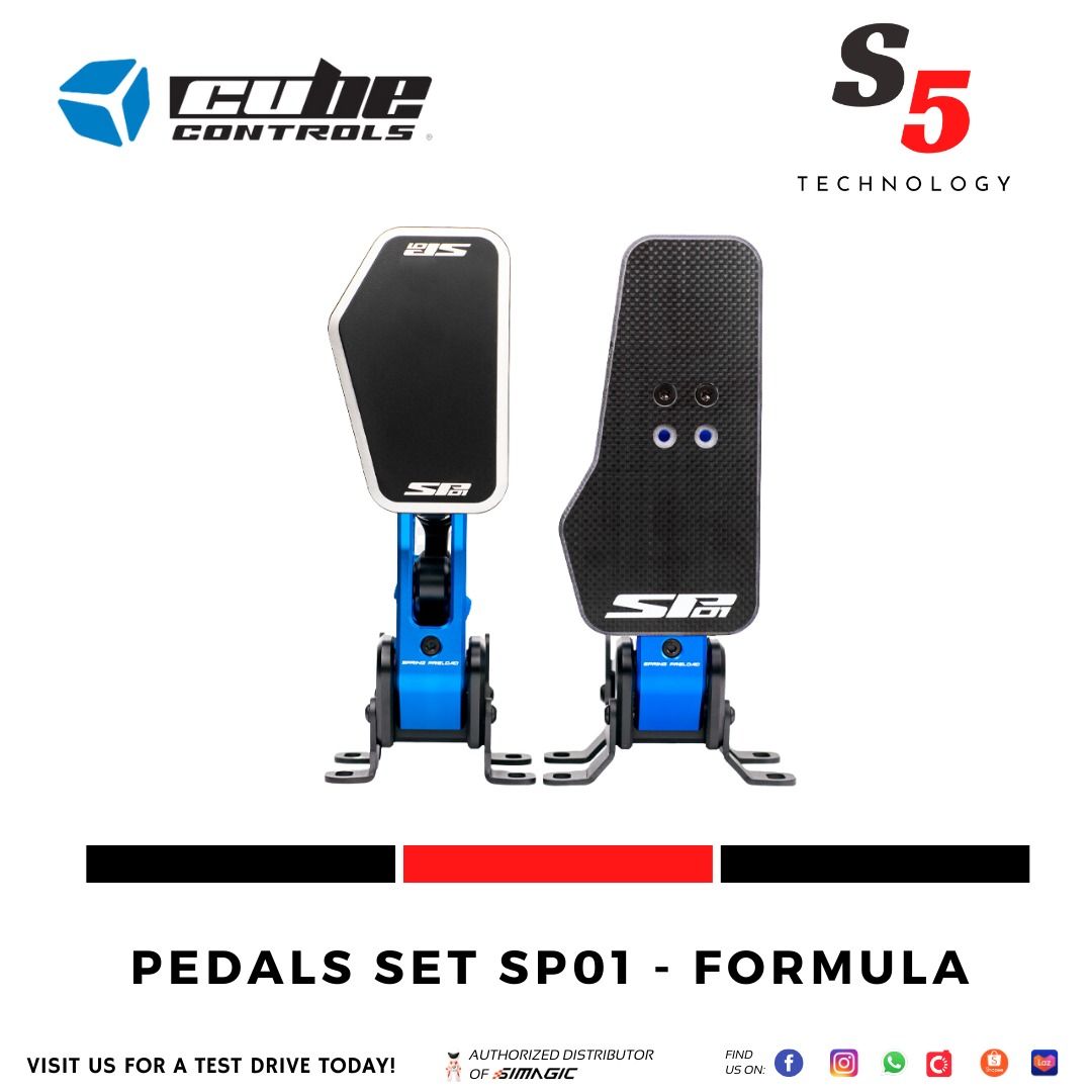 CUBE CONTROL Pedals Set SP01 - Formula / sim racing pedals / racing ...