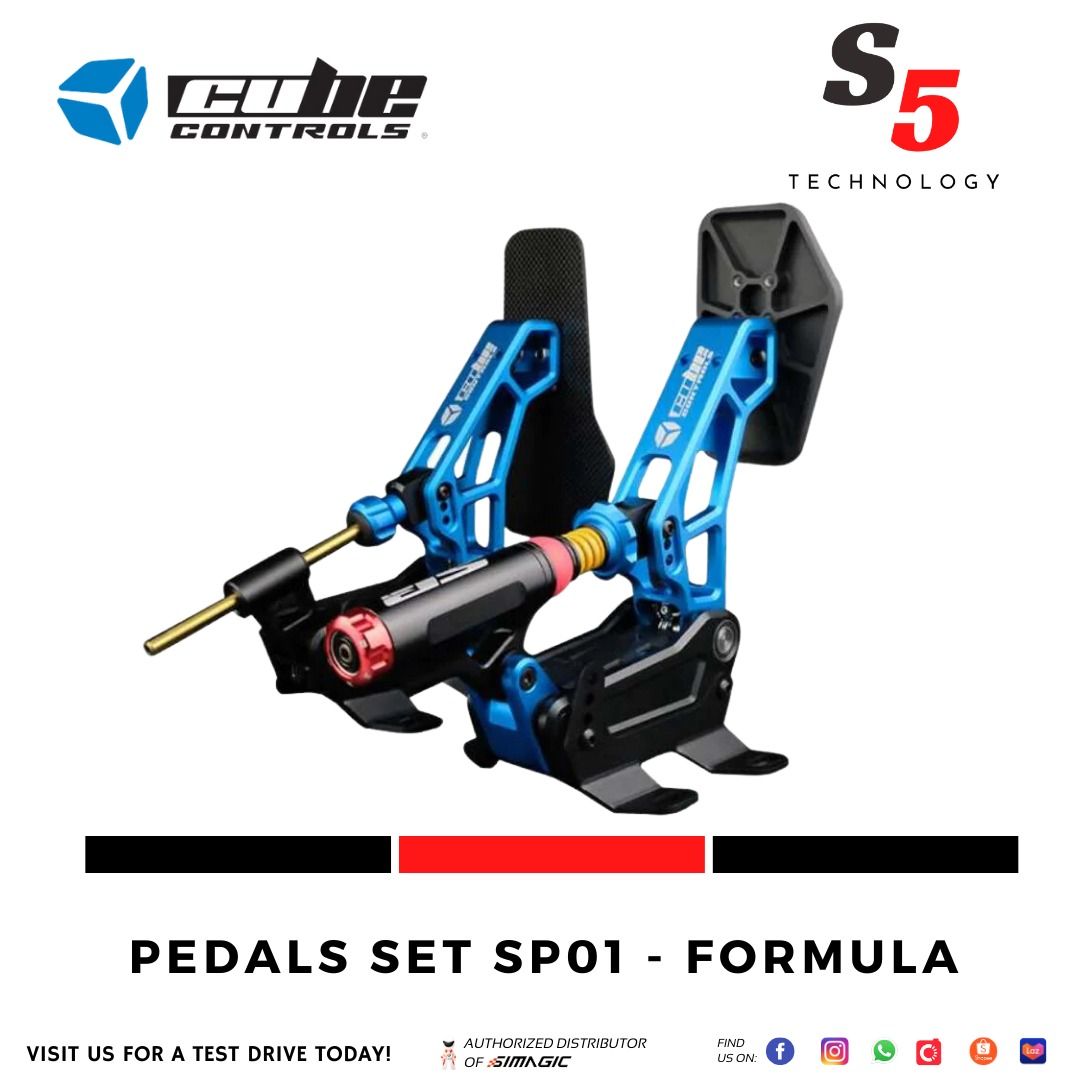 CUBE CONTROL Pedals Set SP01 - Formula / sim racing pedals / racing ...