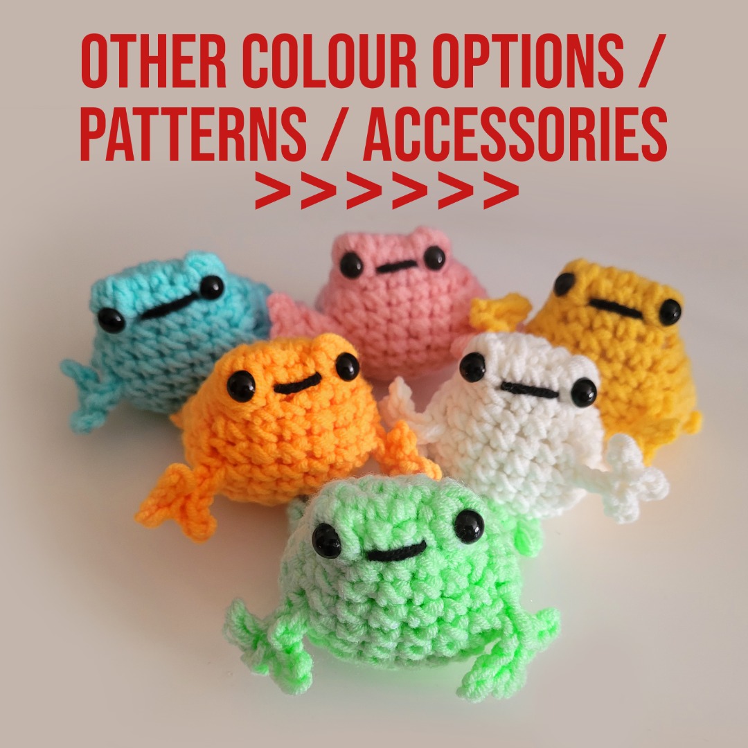 Cute Custom Handmade Tiny Chonky Frog Froggy Crochet Squishy Soft ...