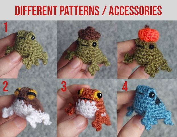 Cute Custom Handmade Tiny Chonky Frog Froggy Crochet Squishy Soft ...