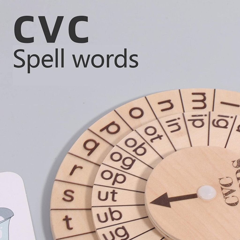 CVC Words Learn Spelling Game Montessori Children Wooden Toys Reading ... CVC Words Learn Spelling Game Montessori Children Wooden Toys Reading ...