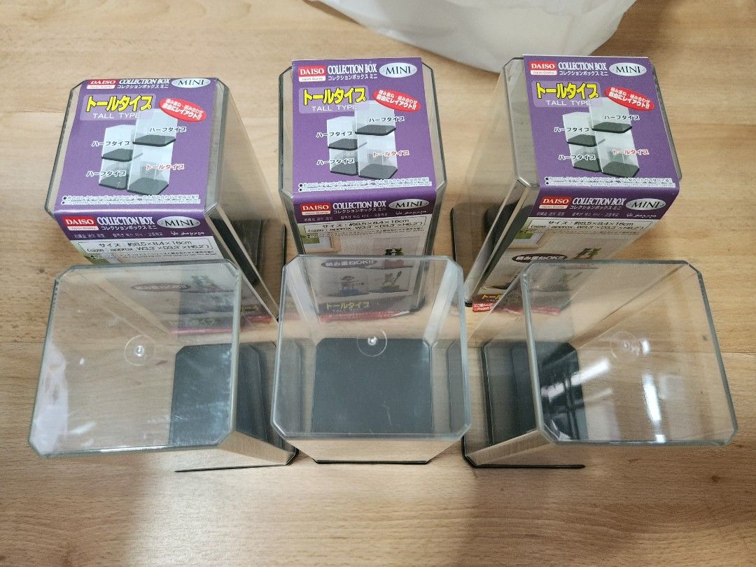 Daiso tall display box, Furniture & Home Living, Home Improvement ...