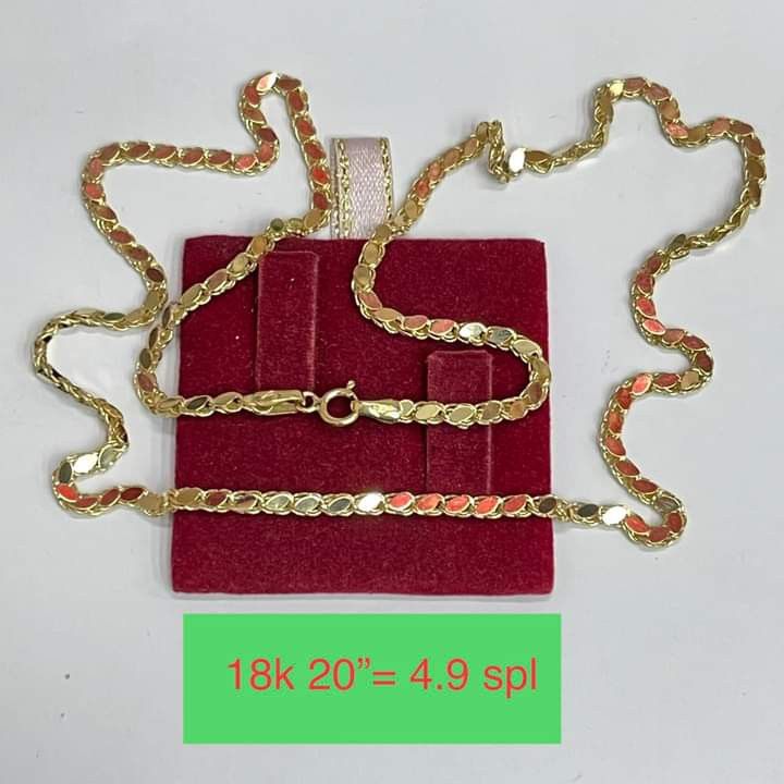 Damascus Chain in Saudi Gold 18 K , Women's Fashion, Jewelry ...