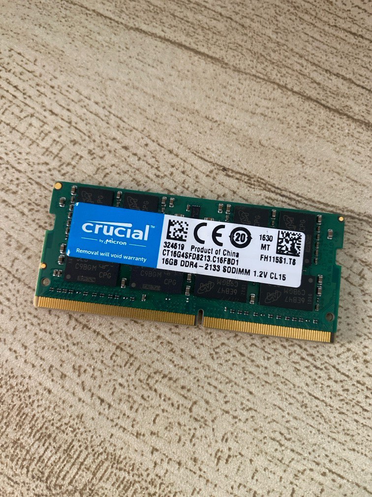 DDR4 2133mhz 16gb Crucial ram for laptop, Computers & Tech, Parts ...