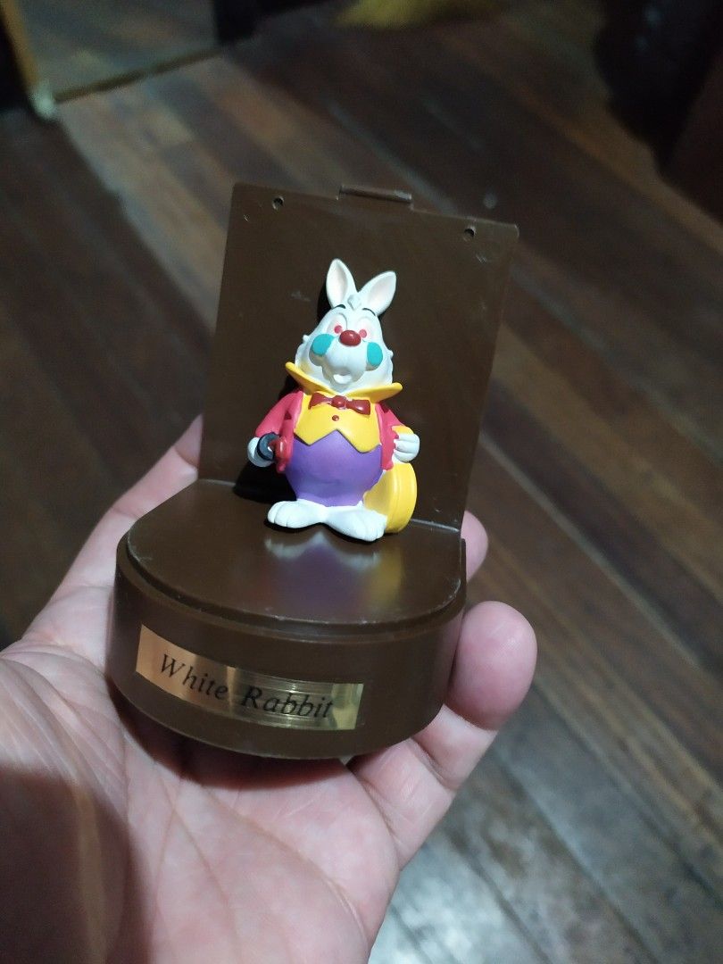 Disney Alice in wonderland white rabbit figure, Hobbies & Toys, Toys ...