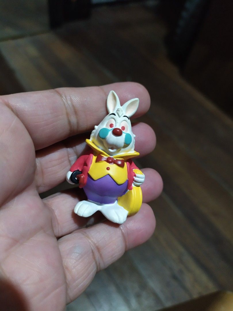 Disney Alice in wonderland white rabbit figure, Hobbies & Toys, Toys ...