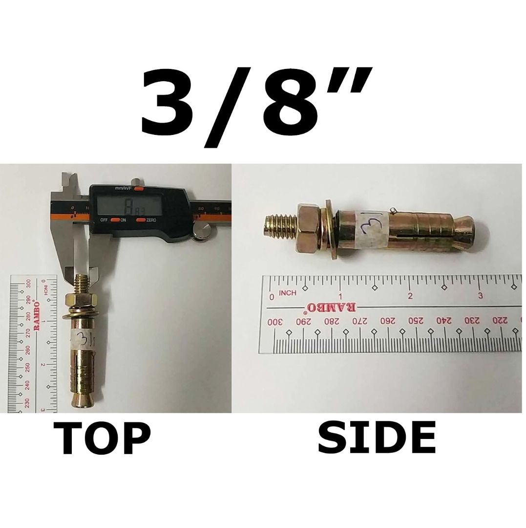DYNA BOLT 3/8" X 3" DYNABOLT EXPANSION BOLT EXPANSION SCREW SLEEVE ...