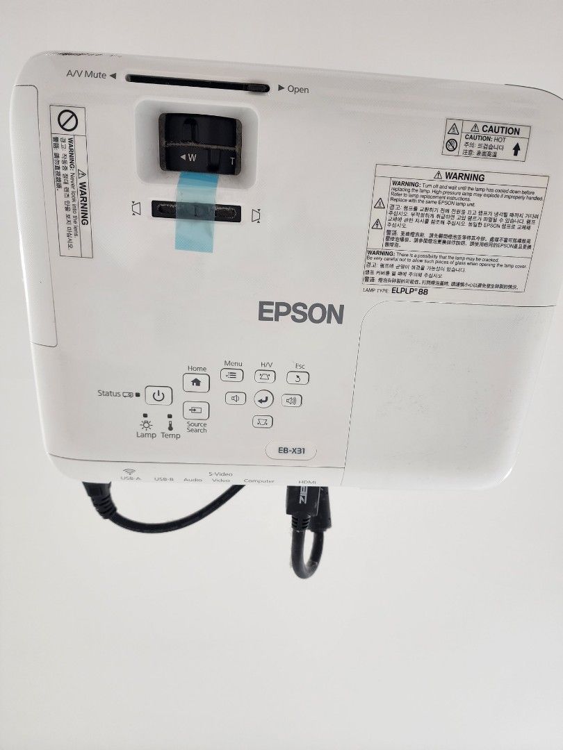 Epson eb-x31 projector, TV & Home Appliances, TV & Entertainment ...