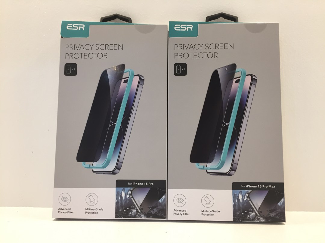 ESR iPhone 15 series Privacy Tempered Glass Screen Protector, Mobile ...