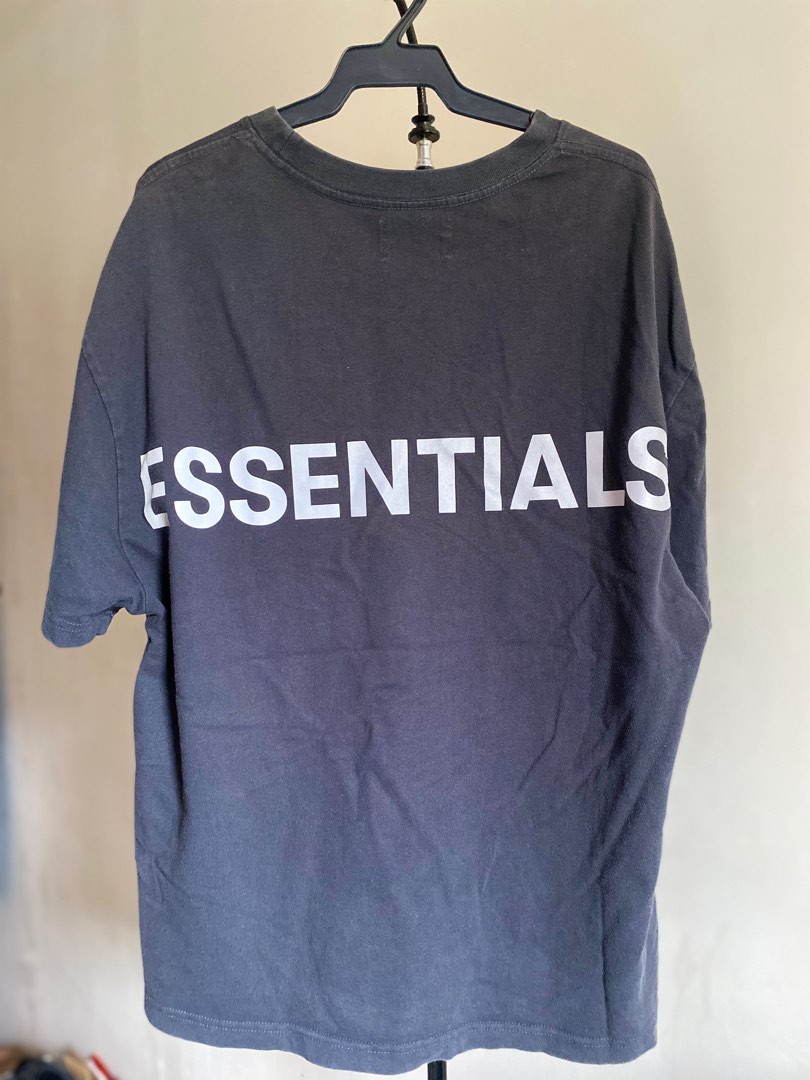 Essentials Reflectorize Back Print, Men's Fashion, Tops & Sets, Tshirts ...