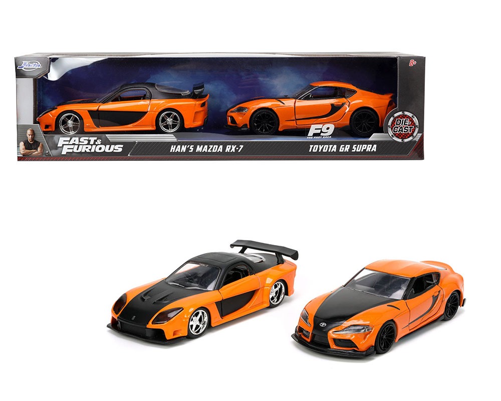 Fast & Furious Movie Car - Han's rides Mazda Veilside RX-7 & Toyota GR ...