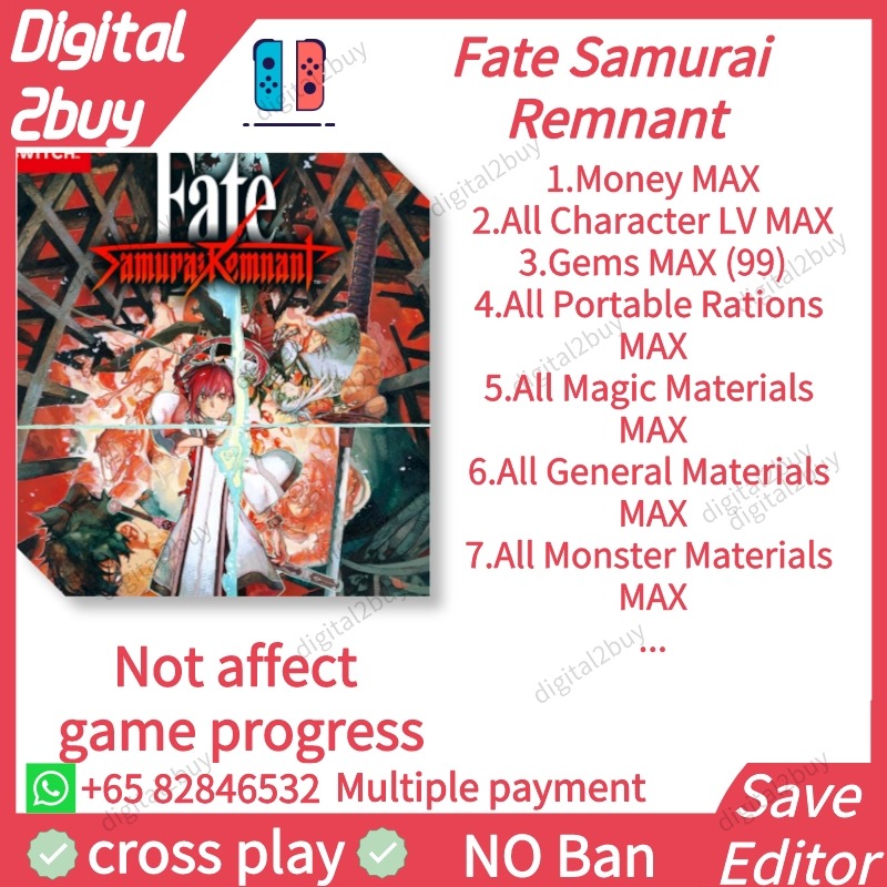 Fate Samurai Remnant Save Editor FSR Save Modding Fate Samurai Remnant ...