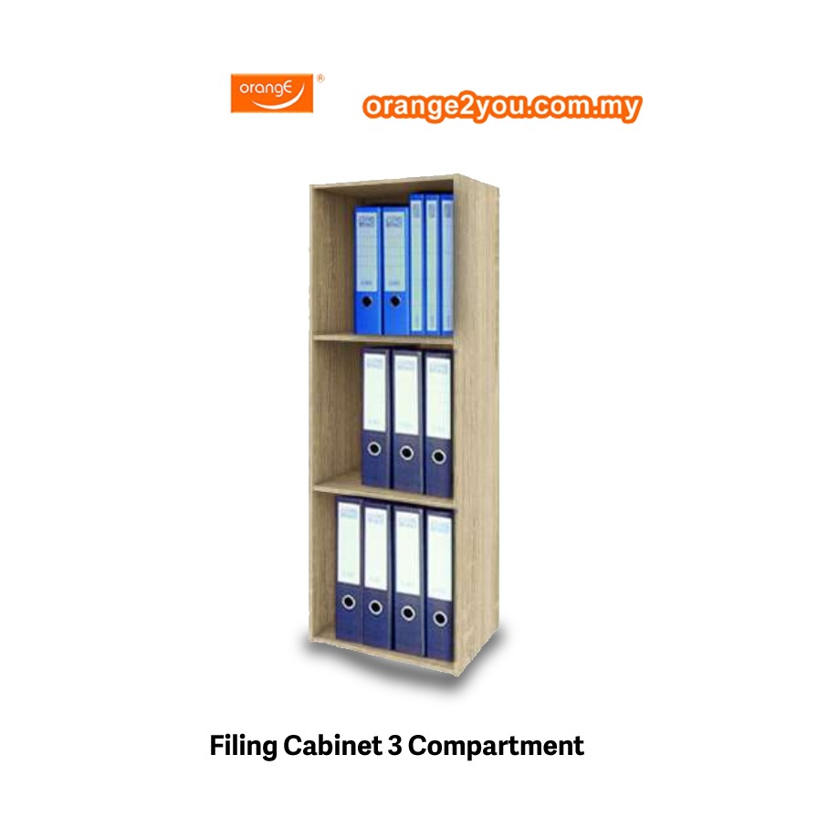 Filing Cabinet 3 Compartment (OAK), Furniture & Home Living, Furniture ...