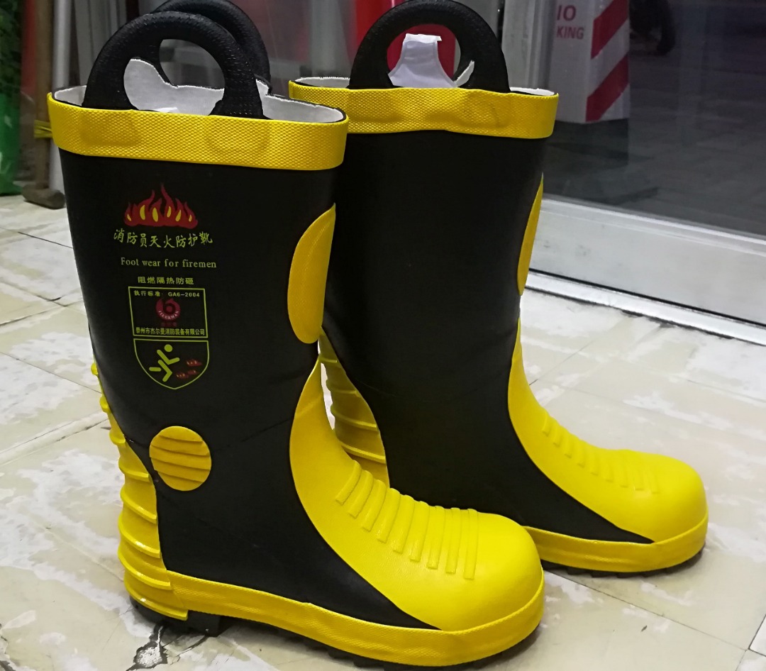 Firefighter Safety Rubber Boots, Men's Fashion, Footwear, Boots on ...