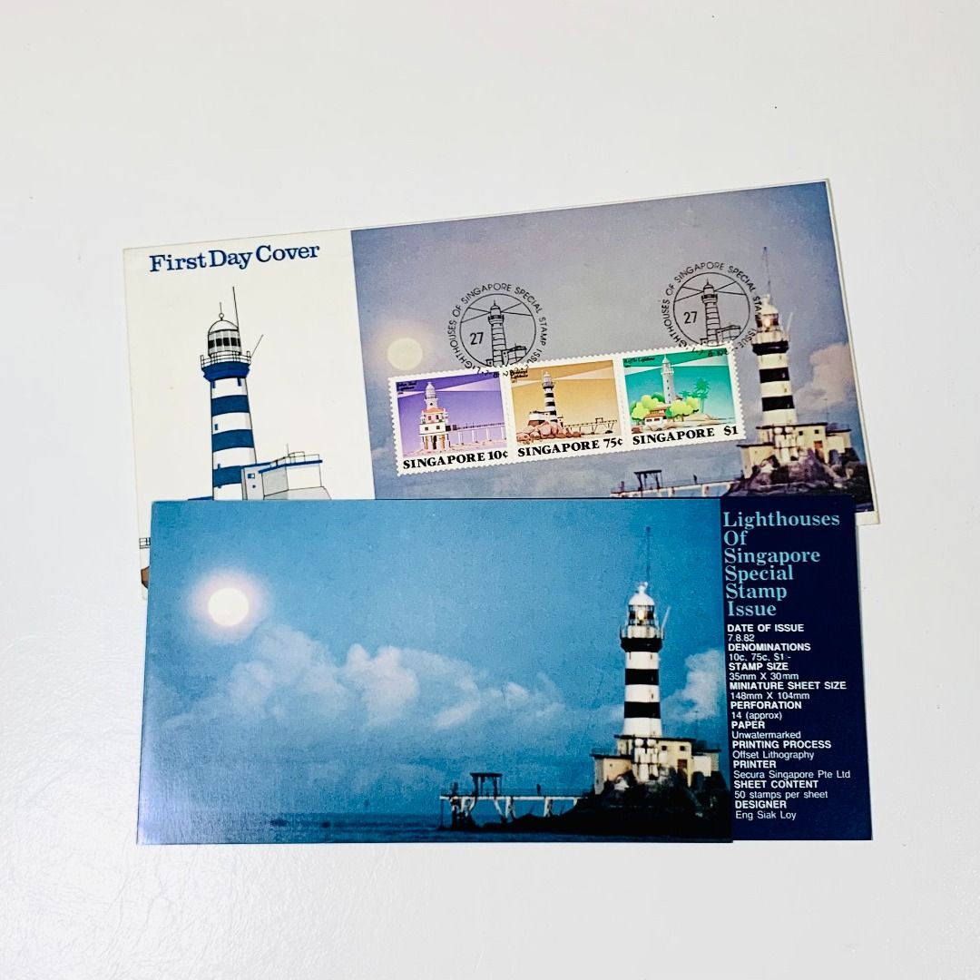 First Day Cover Lighthouses Of Singapore (1982), Hobbies & Toys ...