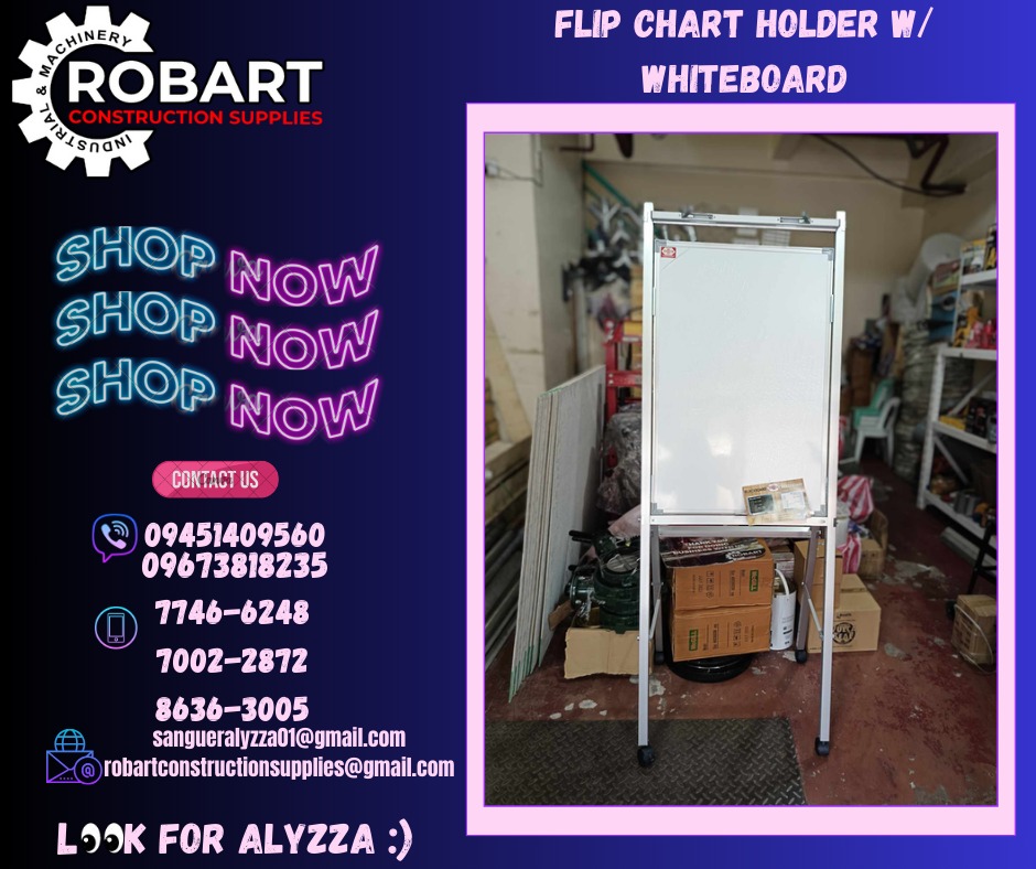 FLAT CHART HOLDER W/ WHITEBOARD, Commercial & Industrial, Construction ...