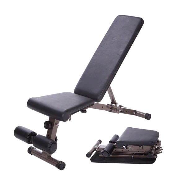 Foldable home gym bench, Sports Equipment, Exercise & Fitness, Weights ...