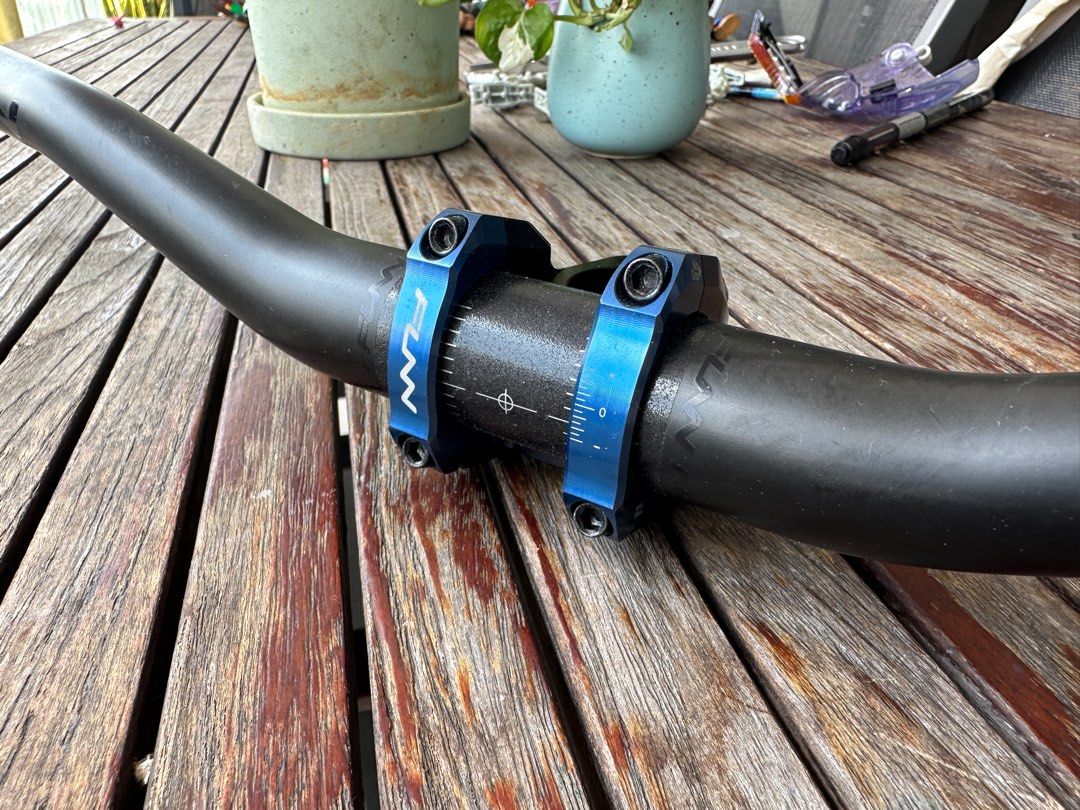 Funn carbon handlebar and stem; uncut; Like New, Sports Equipment ...