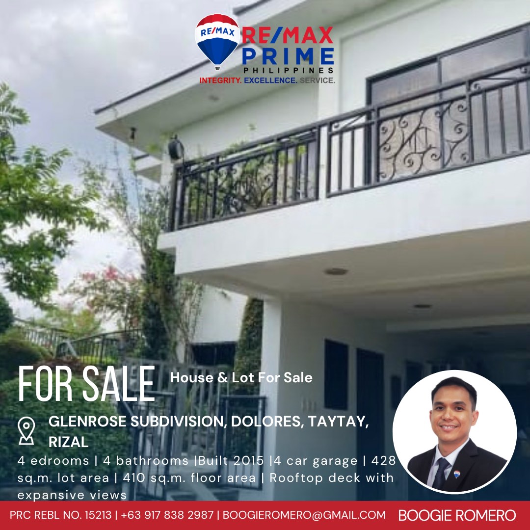 GLENROSE TAYTAY RIZAL 4BR HOUSE FOR SALE, Property, For Sale, House ...