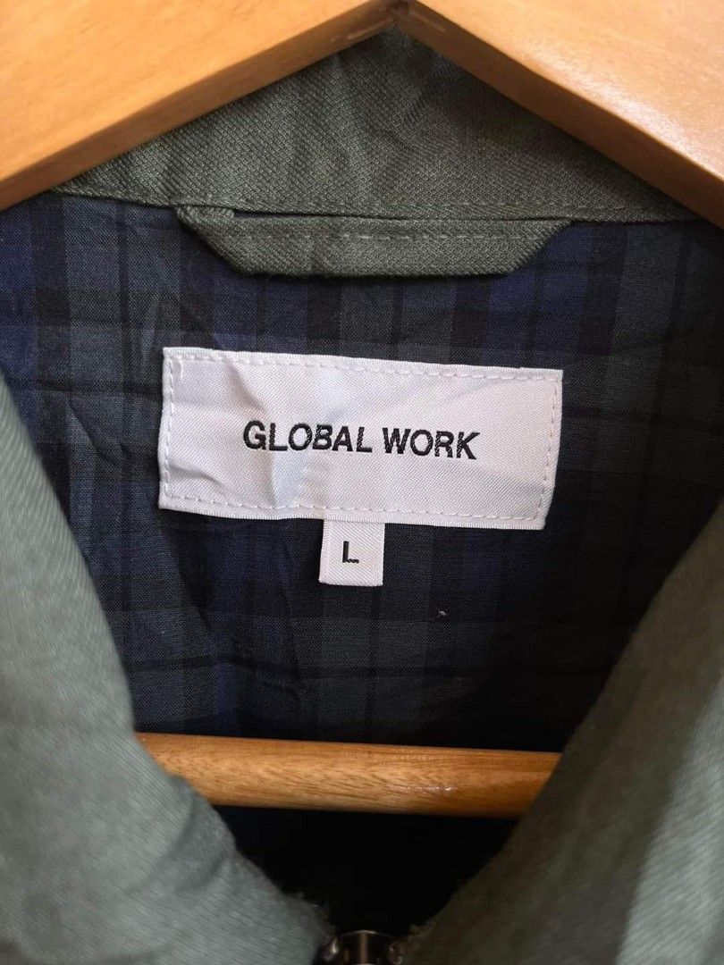 Global Work Harrington Jacket, Men's Fashion, Coats, Jackets and Outerwear on Carousell