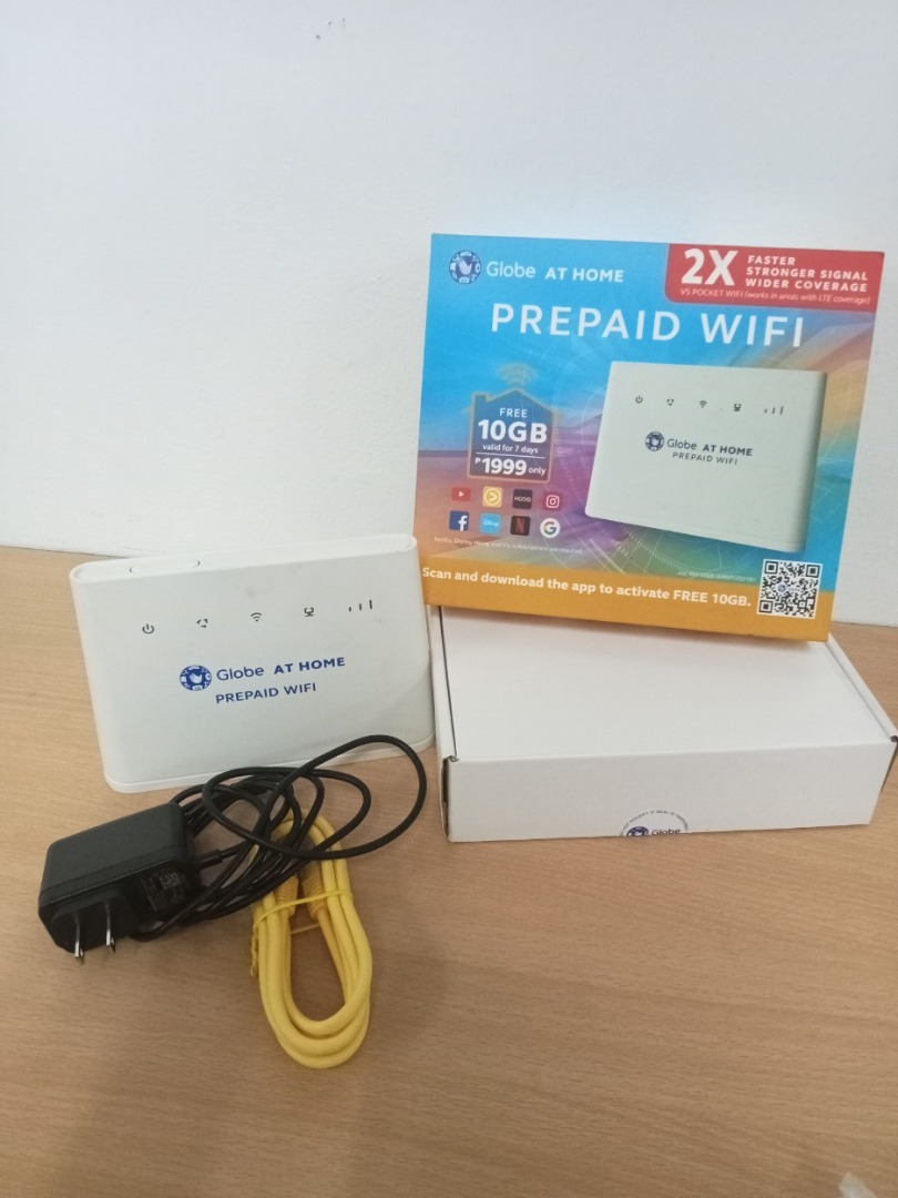 Globe at home prepaid wifi router - for sim replacement, Computers ...