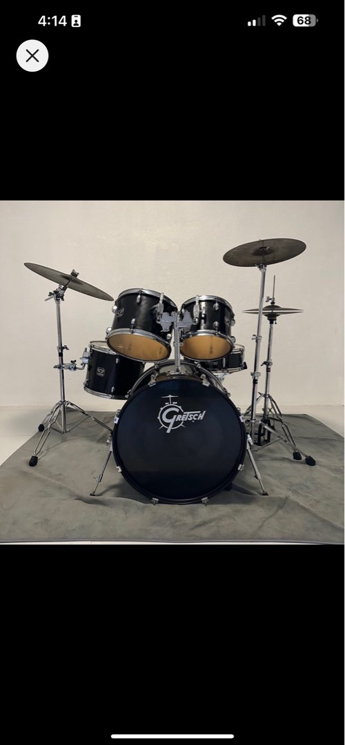 Gretsch Black Hawk Drum Set, Hobbies & Toys, Music & Media, Musical ...
