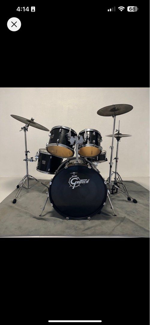 Gretsch Black Hawk Drum Set, Hobbies & Toys, Music & Media, Musical ...