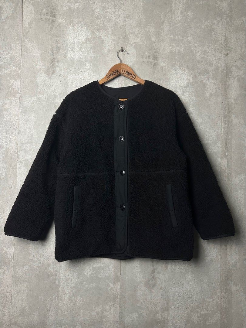 GU - Boa Fleece reversible Jacket unisex, Men's Fashion, Coats, Jackets ...