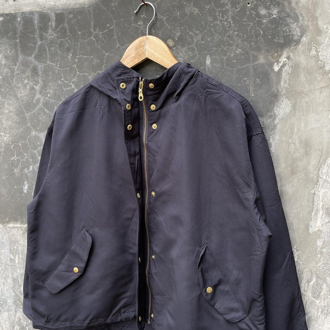 GU BY UNIQLO Mountain Parka Jacket Navy Blue, Women's Fashion, Coats ...