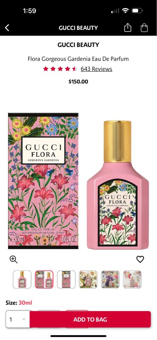 Gucci Fragrances and Paper Bag, Luxury, Accessories on Carousell
