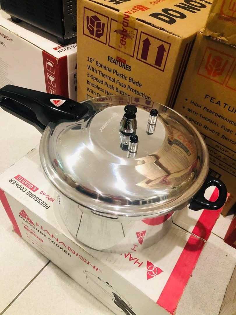 Hanabishi 6 Quartz Pressure Cooker HPC-6QC, Furniture & Home Living ...