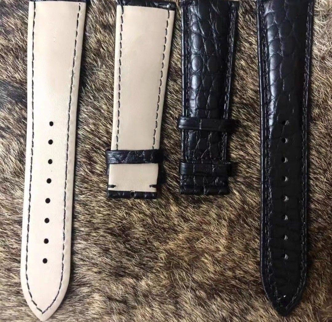 Handmade Bespoke Genuine Crocodile Skin Watch Strap for 20mm or 22mm ...