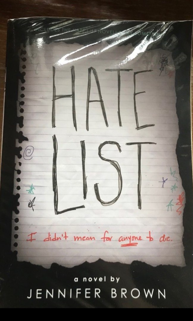 hate list book by jennifer brown, Hobbies & Toys, Books & Magazines, Fiction & Non-Fiction on ...