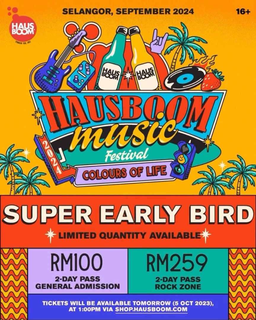 HAUSBOOM MUSIC FESTIVAL 2024 TICKETING SERVICE, Tickets & Vouchers ...
