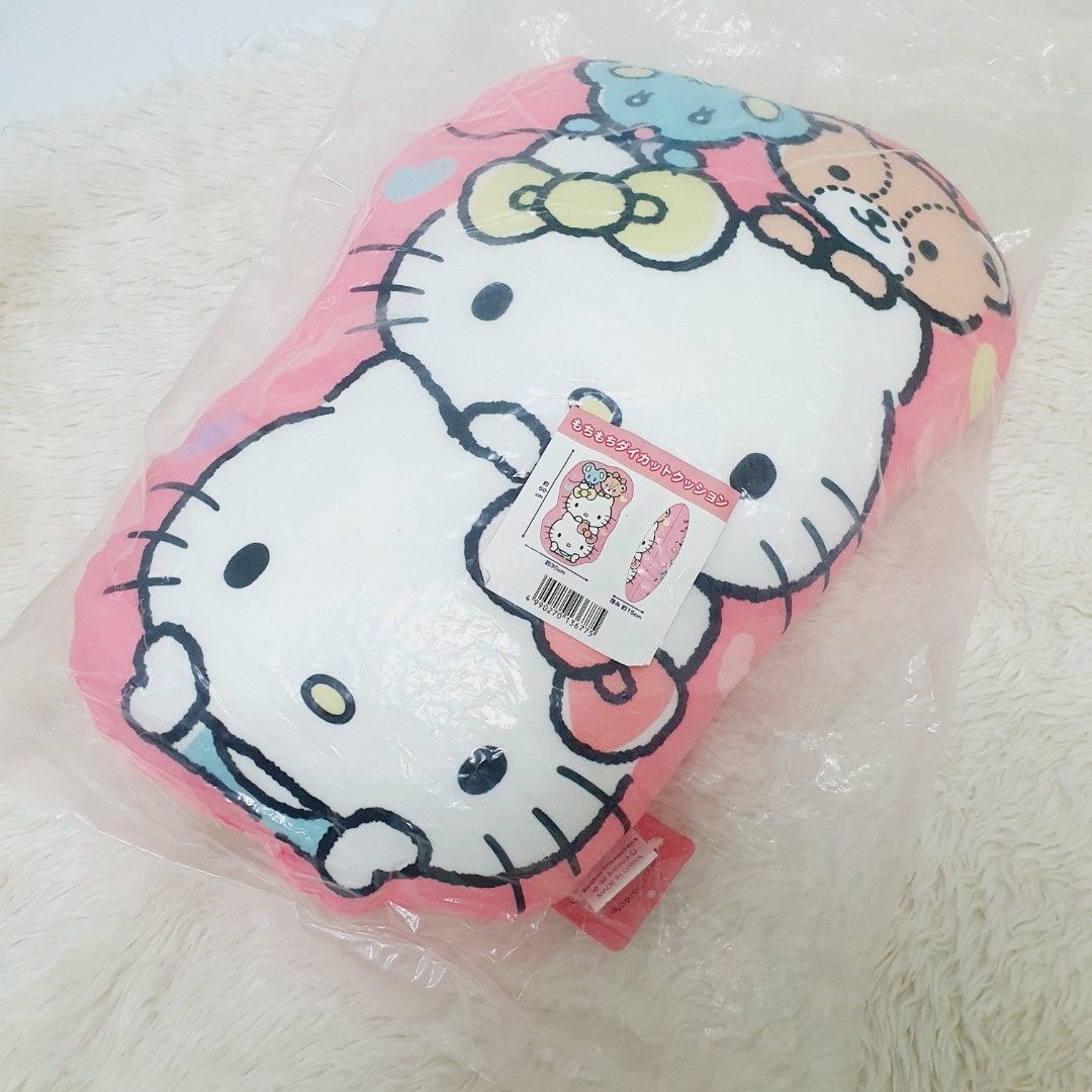 Hello Kitty and friends Mochi Mochi Die cut Pillow Cushion, Hobbies ...