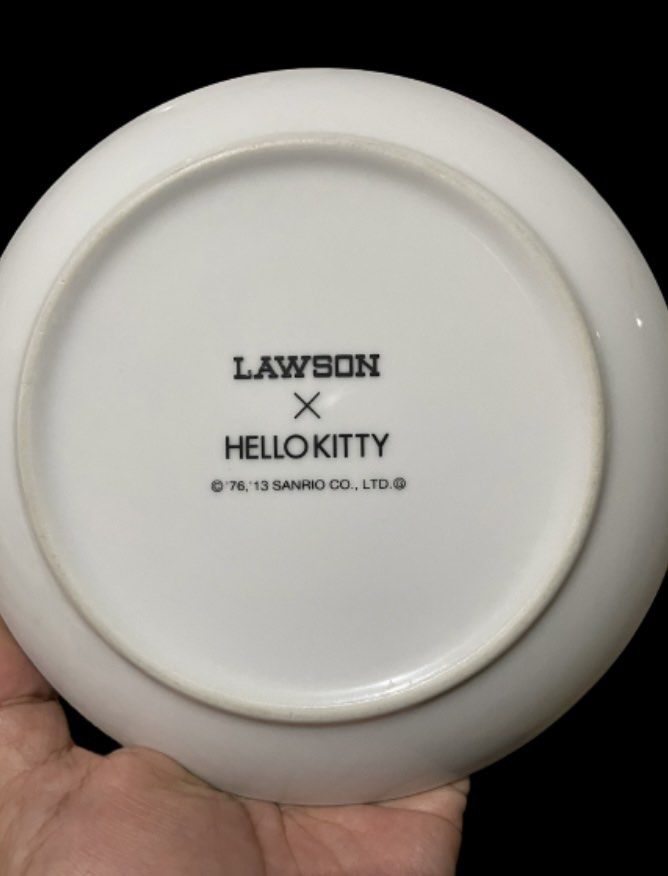 HELLO KITTY x LAWSON 40th ANNIV. DECO, DESSERT PLATE, Hobbies & Toys ...