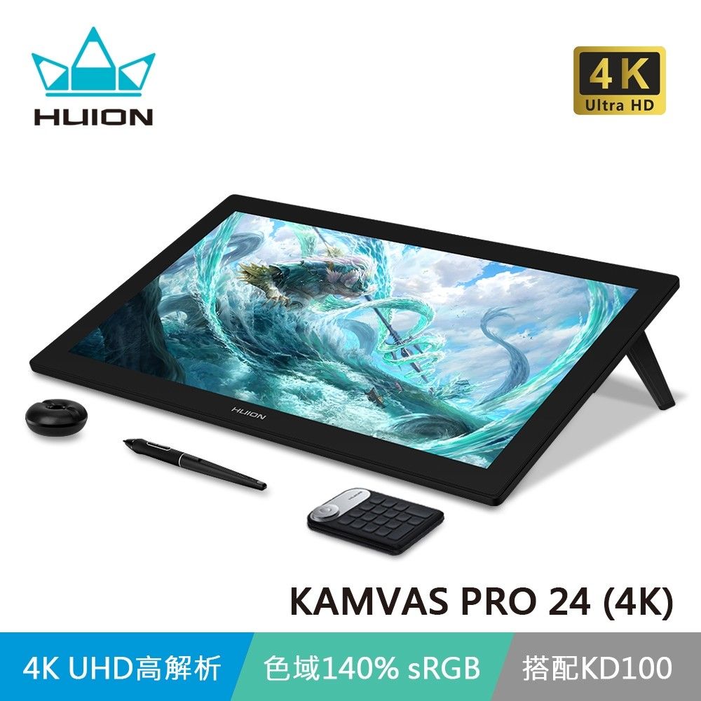 Huion Kamvas pro 24 4k Drawing Tablet, Mobile Phones & Gadgets, Tablets ...