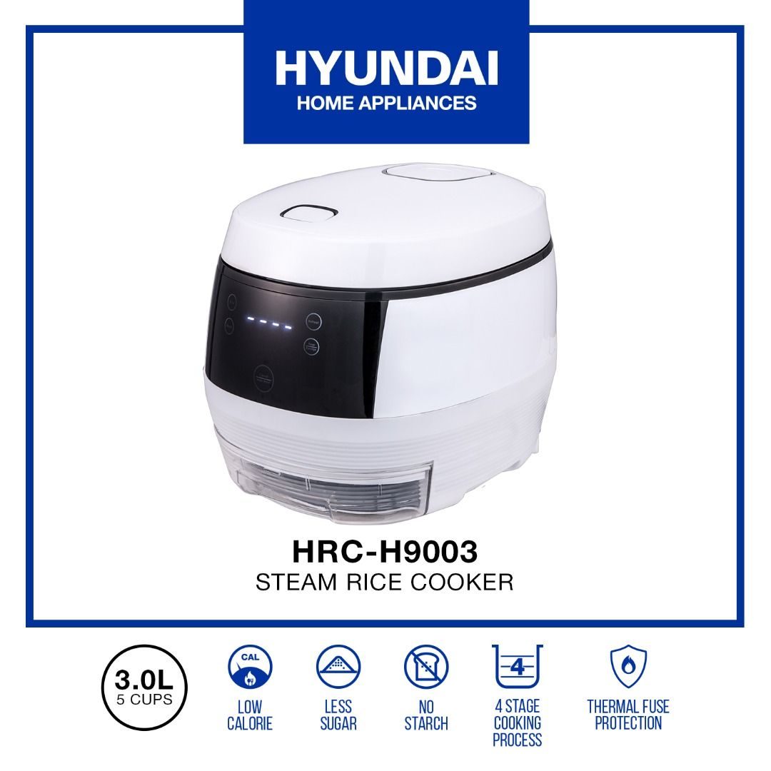 Hyundai Steam Rice Cooker HRC-H9003, TV & Home Appliances, Kitchen ...