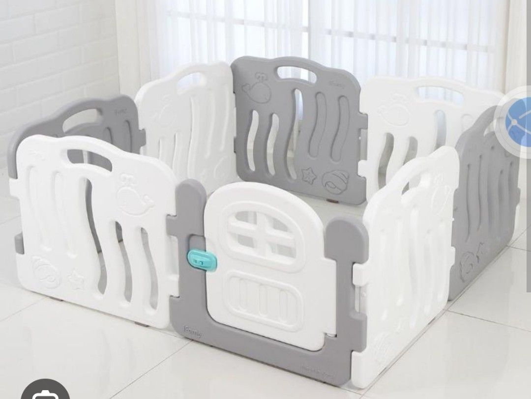 Ifam playpen 8 panels with ifam playmat, Babies & Kids, Infant Playtime ...