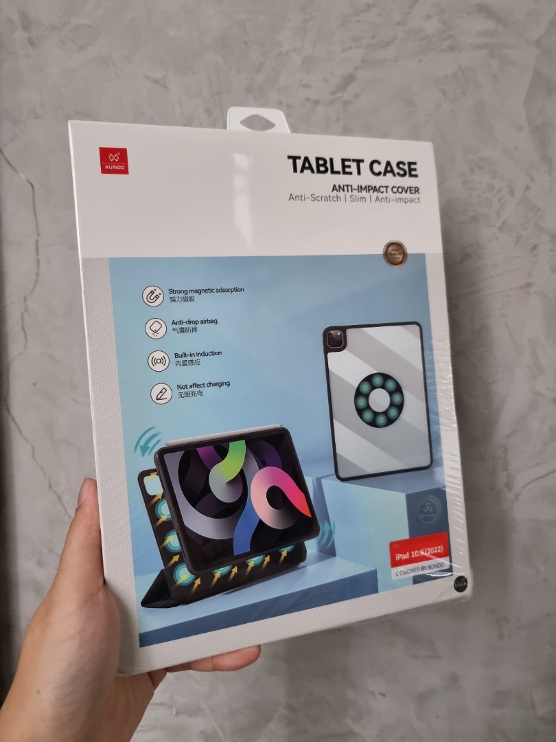 iPad 10.9" 10th Gen Xundd 360 Magnetic Rotating Detachable Case W/ Pen ...