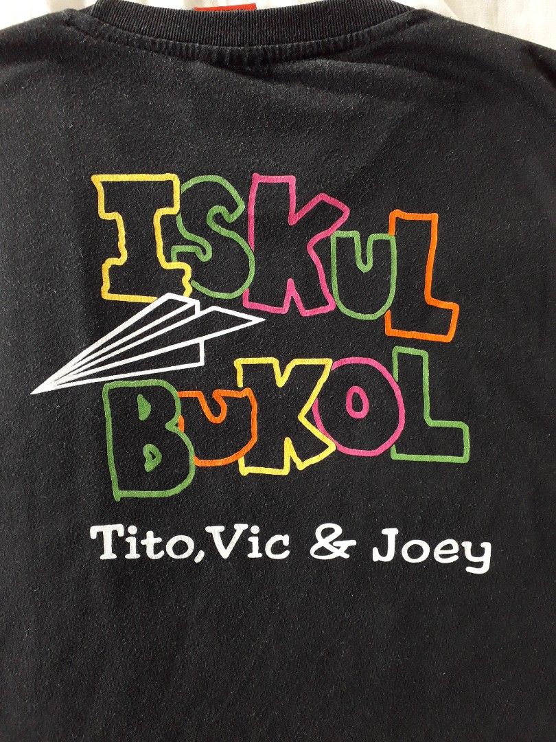 Iskul Bukol Tito Vic and Joey Black Tshirt, Hobbies & Toys, Memorabilia ...