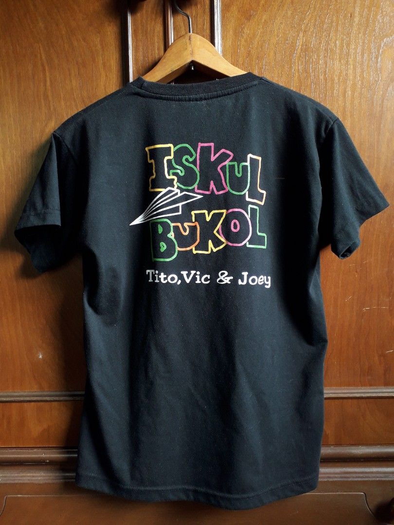 Iskul Bukol Tito Vic and Joey Black Tshirt, Hobbies & Toys, Memorabilia ...