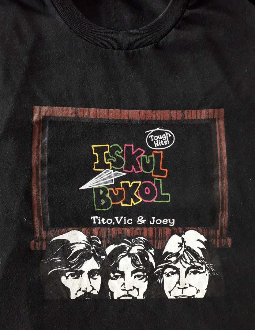 Iskul Bukol Tito Vic and Joey Black Tshirt, Hobbies & Toys, Memorabilia ...