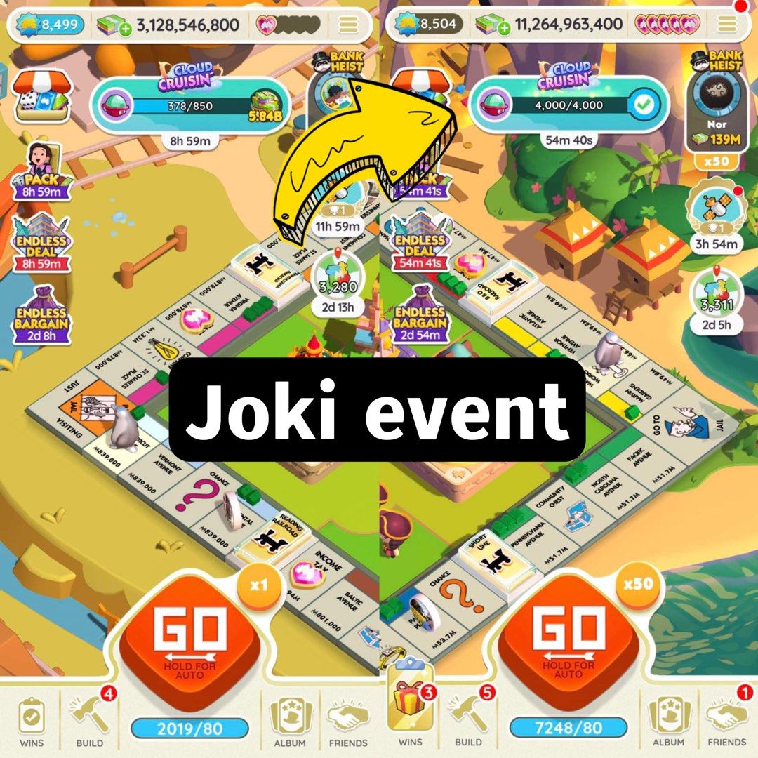 Joki Event 1k dadu MonopolyGo, Video Gaming, Gaming Accessories, In ...