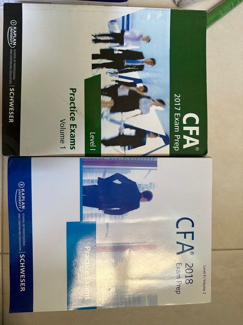 Kaplan CFA L1 and L2 preparation Schweser Notes, Hobbies & Toys, Books ...