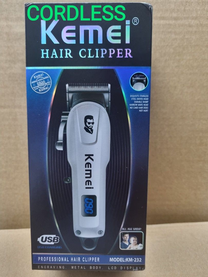 KIMEI CORDLESS HAIR CLIPPER, Beauty & Personal Care, Men's Grooming on Carousell
