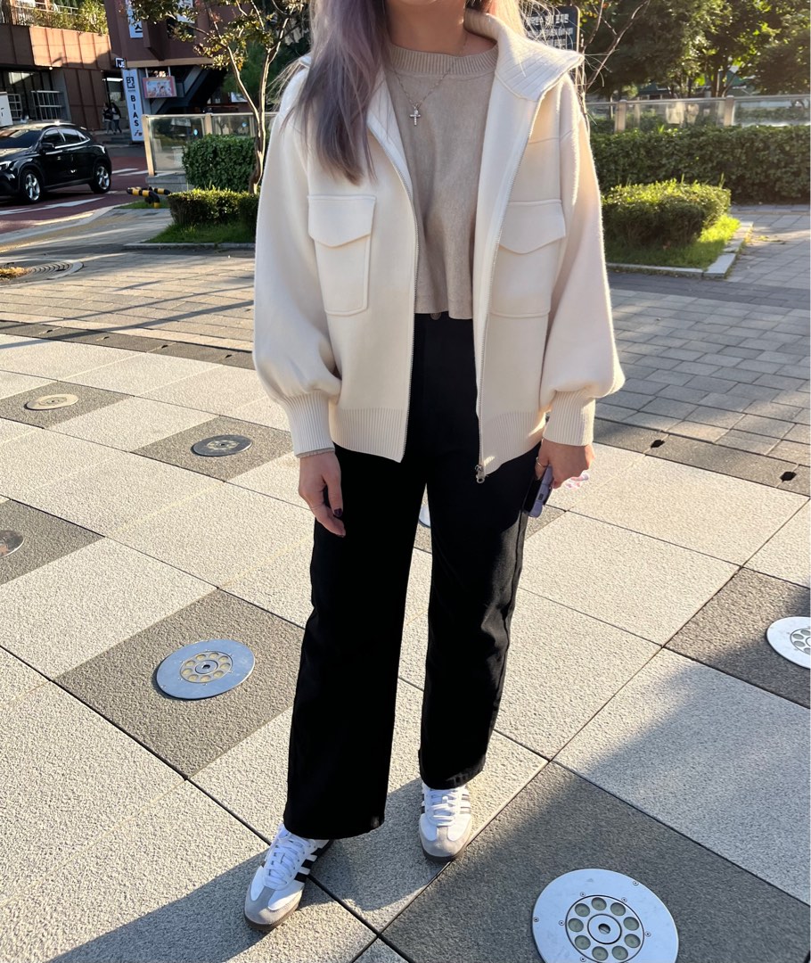 Oversized Knit Jacket, Women's Fashion, Coats, Jackets and Outerwear on ...