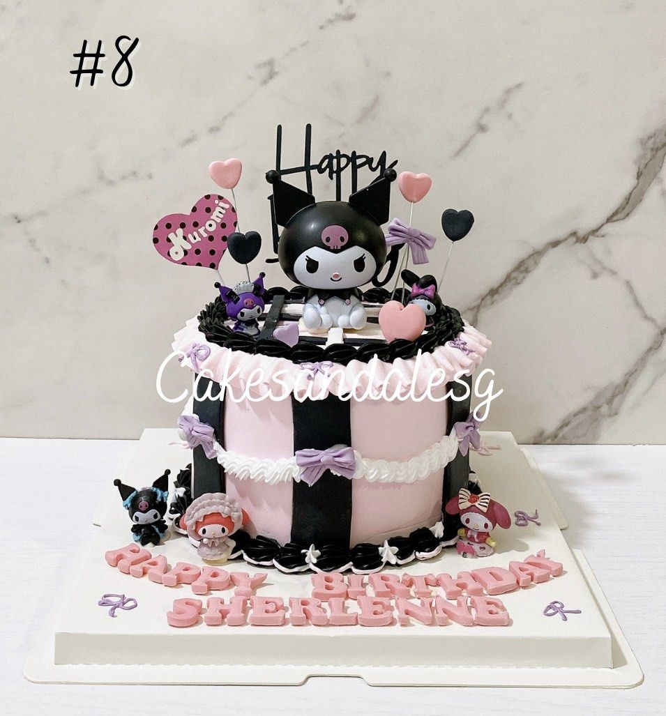 Kuromi Cake [ Design #8 ], Food & Drinks, Homemade Bakes on Carousell