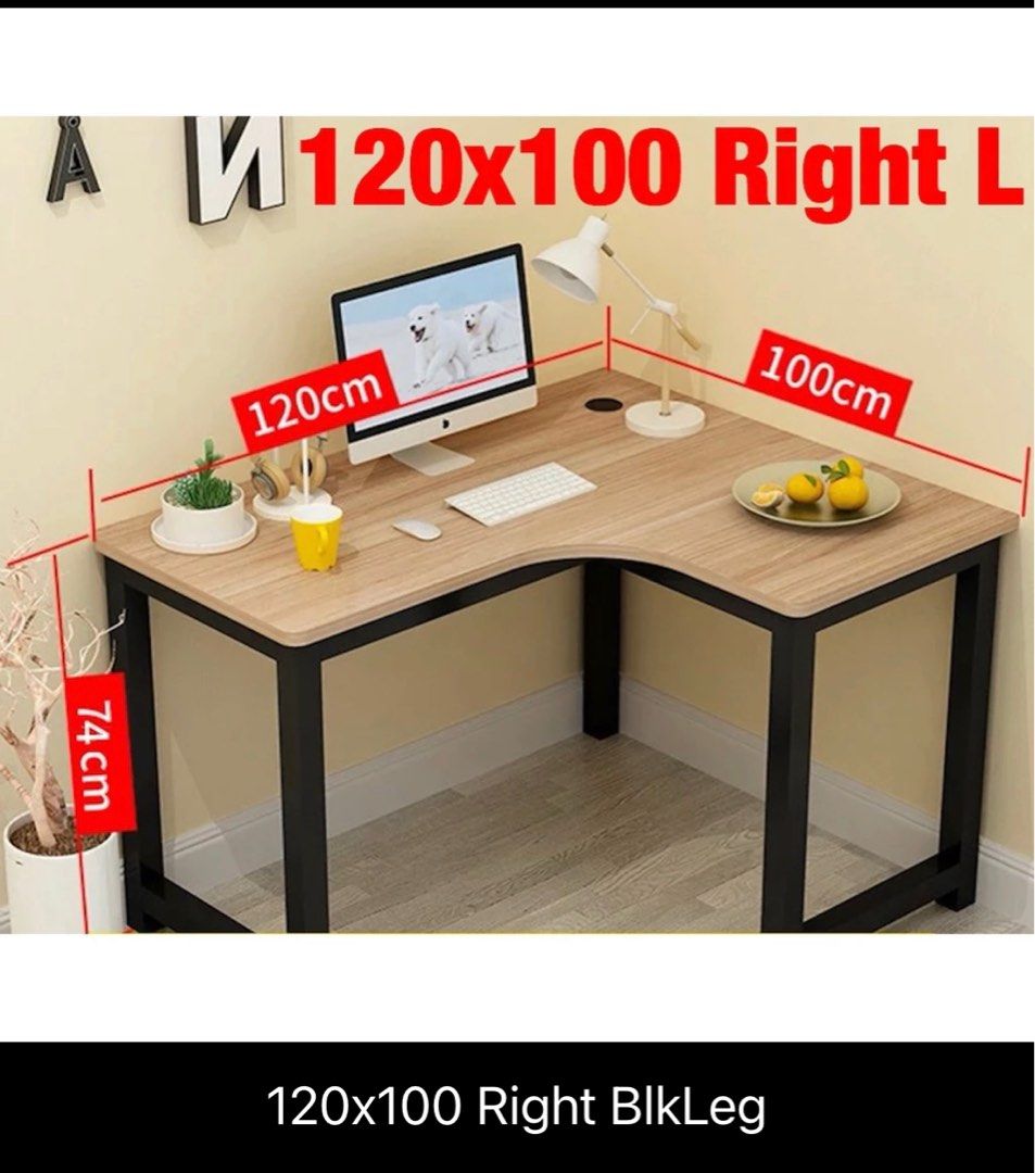 L shaped table, Furniture & Home Living, Furniture, Tables & Sets on ...